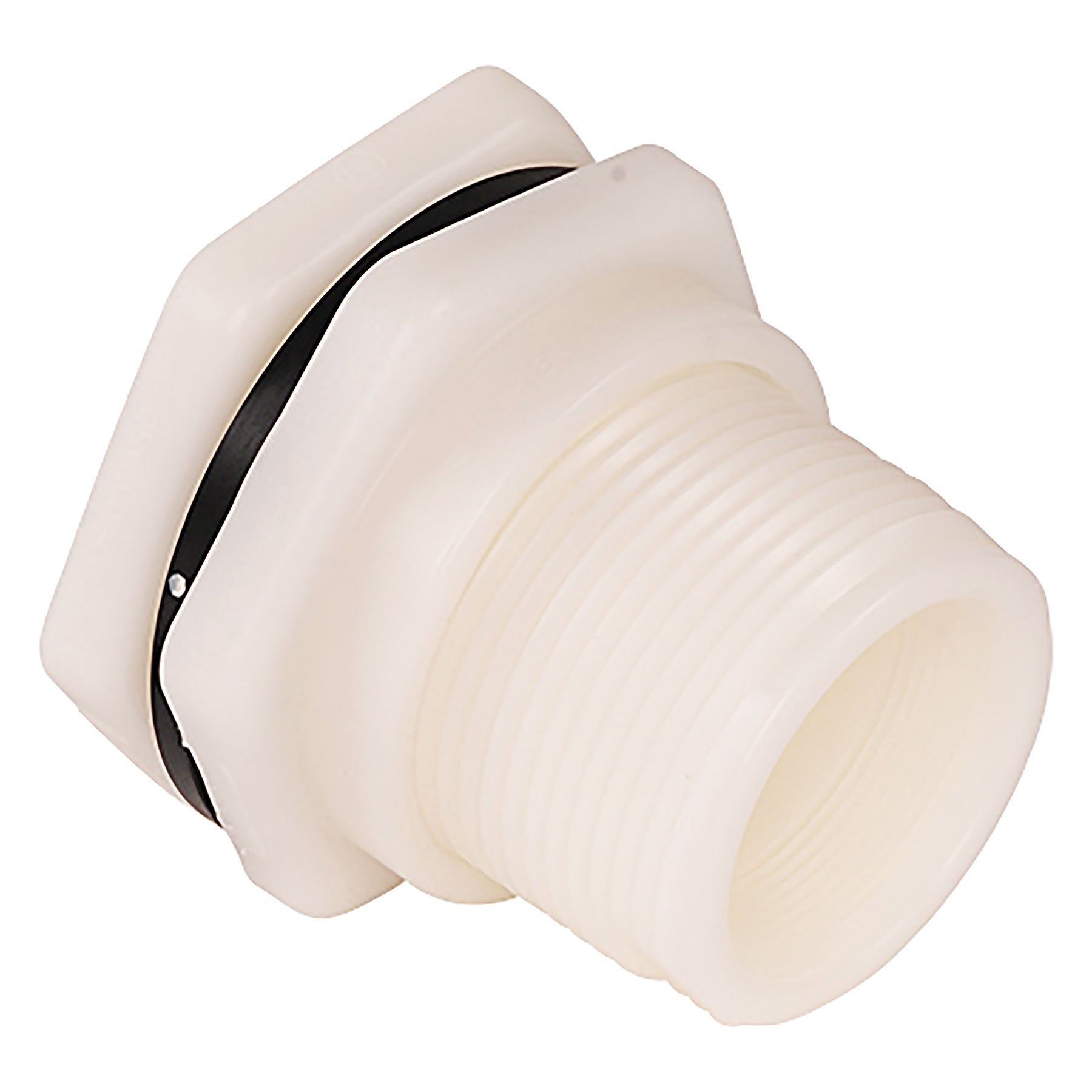 Polypropylene Bulkhead, BFA Series, Long Shaft, 1/2 in. to 6 in. Sizes